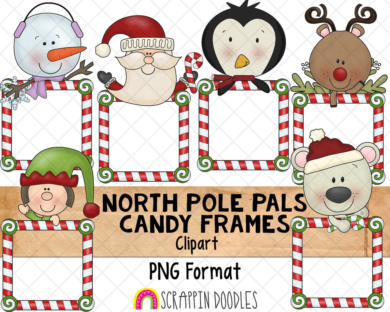 North Pole Pals Clipart BUNDLE Christmas Clipart Bundle - Etsy