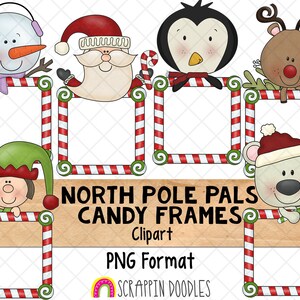 North Pole Pals Clipart BUNDLE - Christmas Clipart Bundle- Reindeer ...