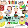 10 Bookworm Clipart, Reading a Book, Woman Reading, Printable ...