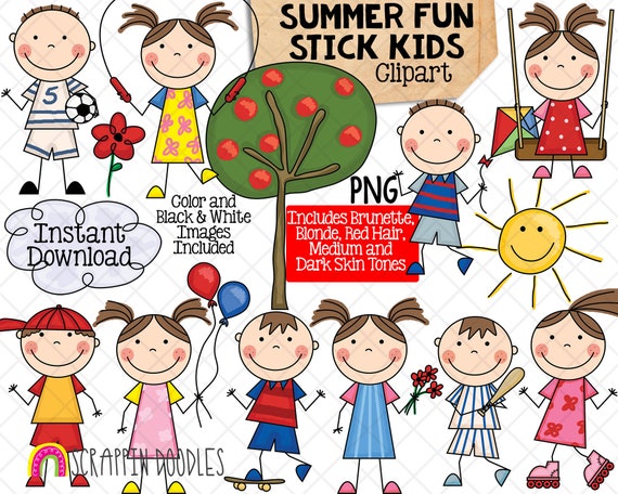 Family Summer Fun Clipart