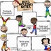 Holding Notes Clipart - Doodle Boys - Kids Holding Frames - School Clip ...