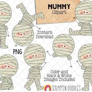 Mummy Clipart - Mummy PNG - Halloween Graphics - Commercial Use ...