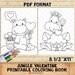 Valentines Day Coloring Book - Jungle Animals Valentine's Day Coloring ...