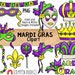 Mardi Gras Clipart - New Orleans Party Clip Art - Fleur De Lis ...
