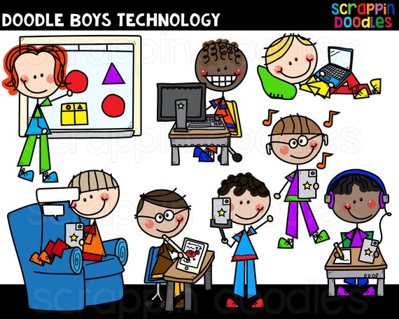 Children And Technology Clipart