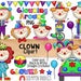 Clown Clipart Circus Clown Clown Car Juggling Balls - Etsy
