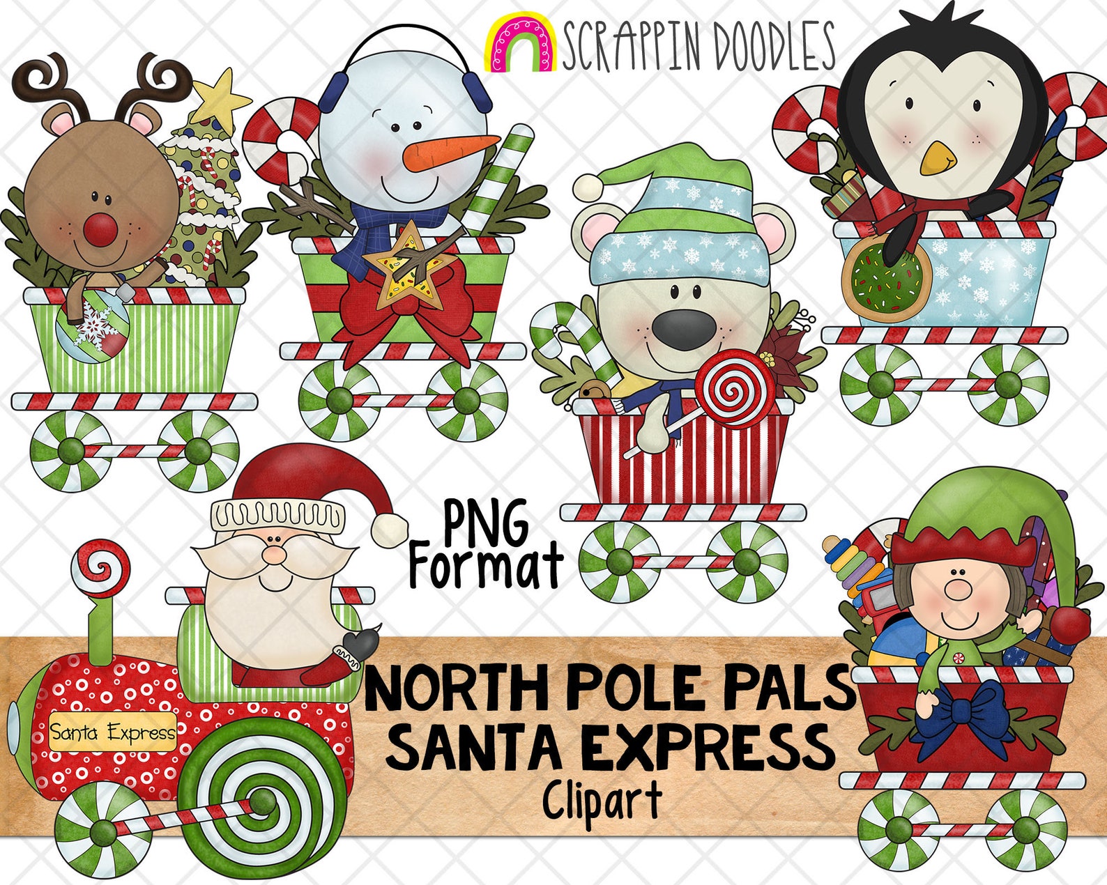 North Pole Pals Clipart BUNDLE Christmas Clipart Bundle - Etsy