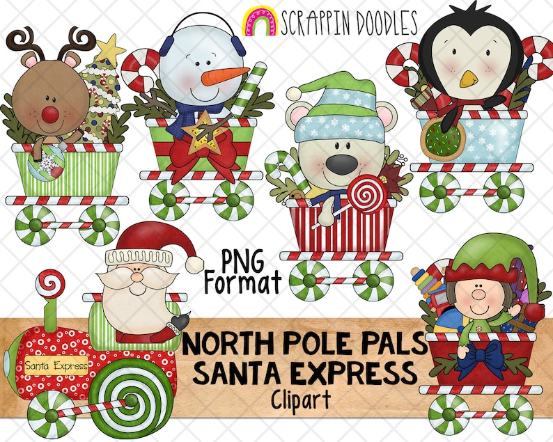 North Pole Pals Clipart BUNDLE Christmas Clipart Bundle - Etsy