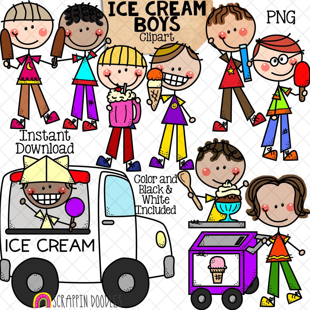 Ice Cream Clipart - Doodle Boys Ice Cream Treats - Ice Cream Truck ...
