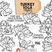 Turkey Yoga Clip Art - Turkey Clipart - Thanksgiving Yoga Poses ...