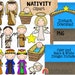 Christmas Nativity Clipart - Christmas Baby Jesus Clipart - Mary Joseph ...