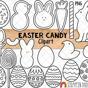 Easter Candy Clipart - Decorated Eggs - Sprinkle Cookies - Chocolate ...