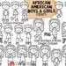African American Boys and Girls Kids Clipart - Multi Cultural Children ...