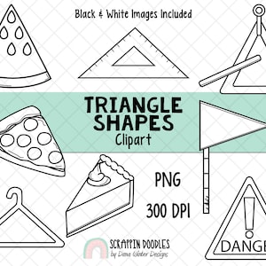 Shapes Clip Art - Real Life Triangle Shapes Clipart - Geometric Shapes ...