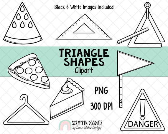 2d Shapes Clipart Black And White