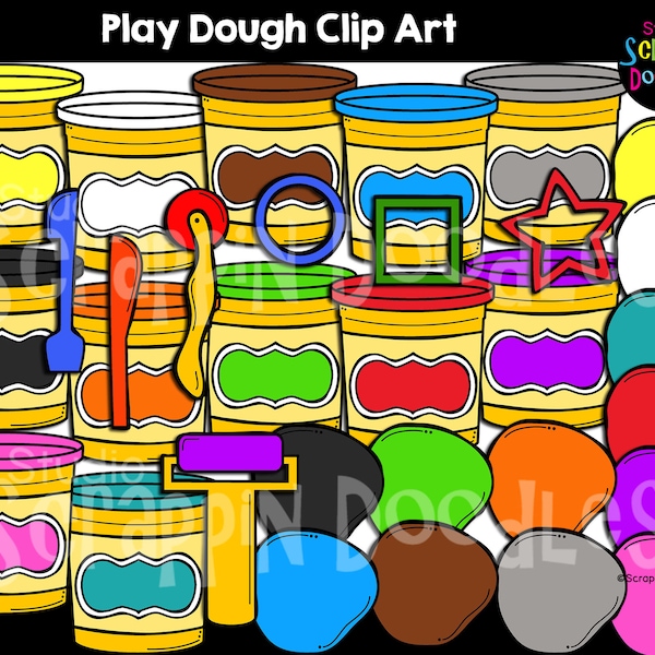 Play Doh Clip Art - Etsy