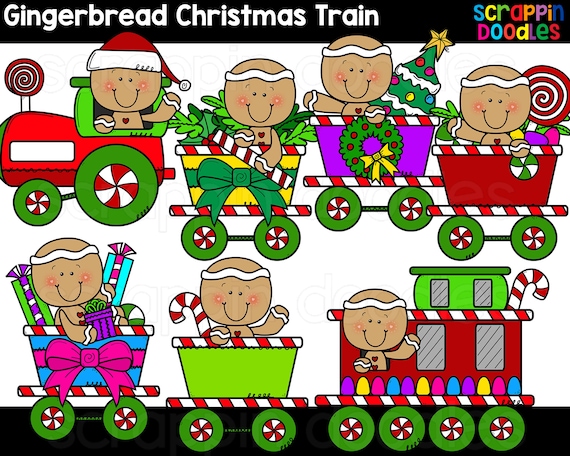 Gingerbread Train Clipart