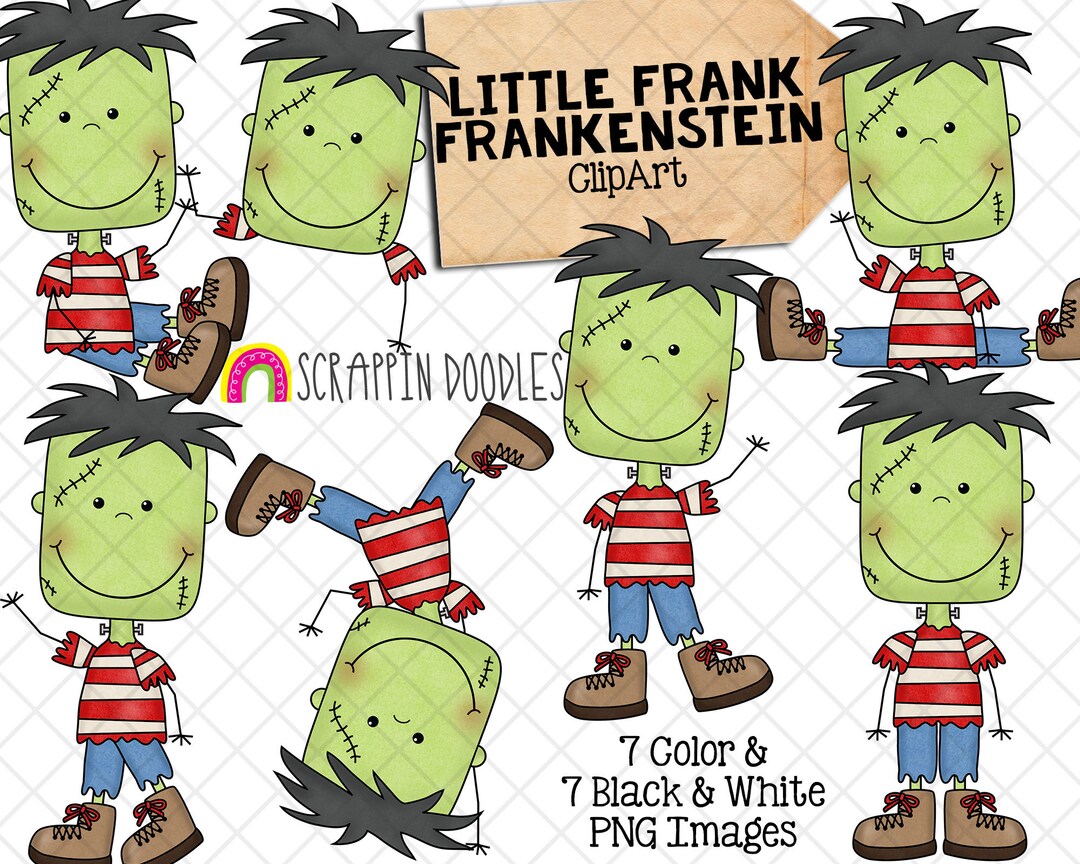 Frankenstein Clip Art - Halloween Graphics - Commercial Use PNG Images ...