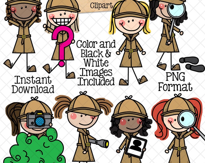 Graduation Clipart - Doodle Boys Graduating - School Clipart - Diploma ...