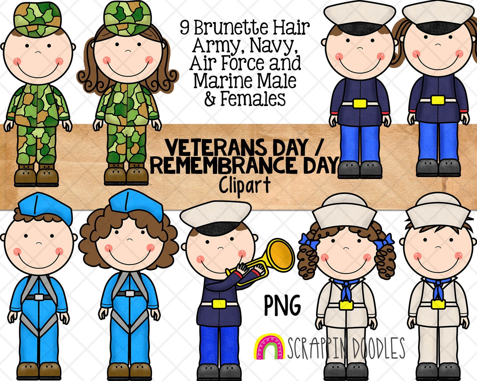 Remembrance Day Clip Art - Veterans Day Clipart - Army - Military ...