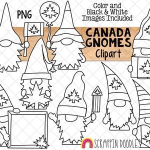 Canada Gnome Clipart - Canada Day Gnomes - Canadian - July 1st ...