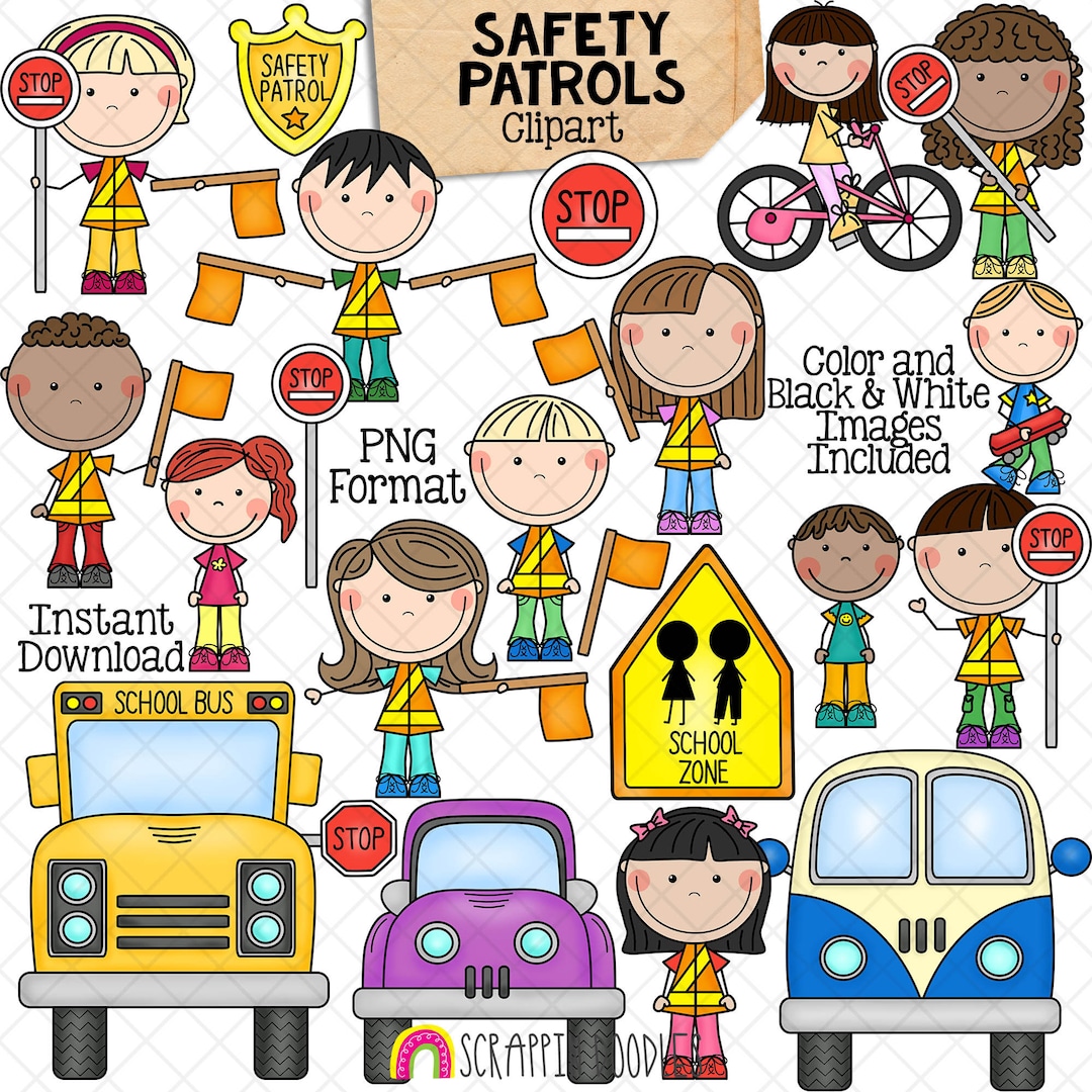 Safety Patrols Clipart - School Patrol - Crossing Guard - Traffic ...