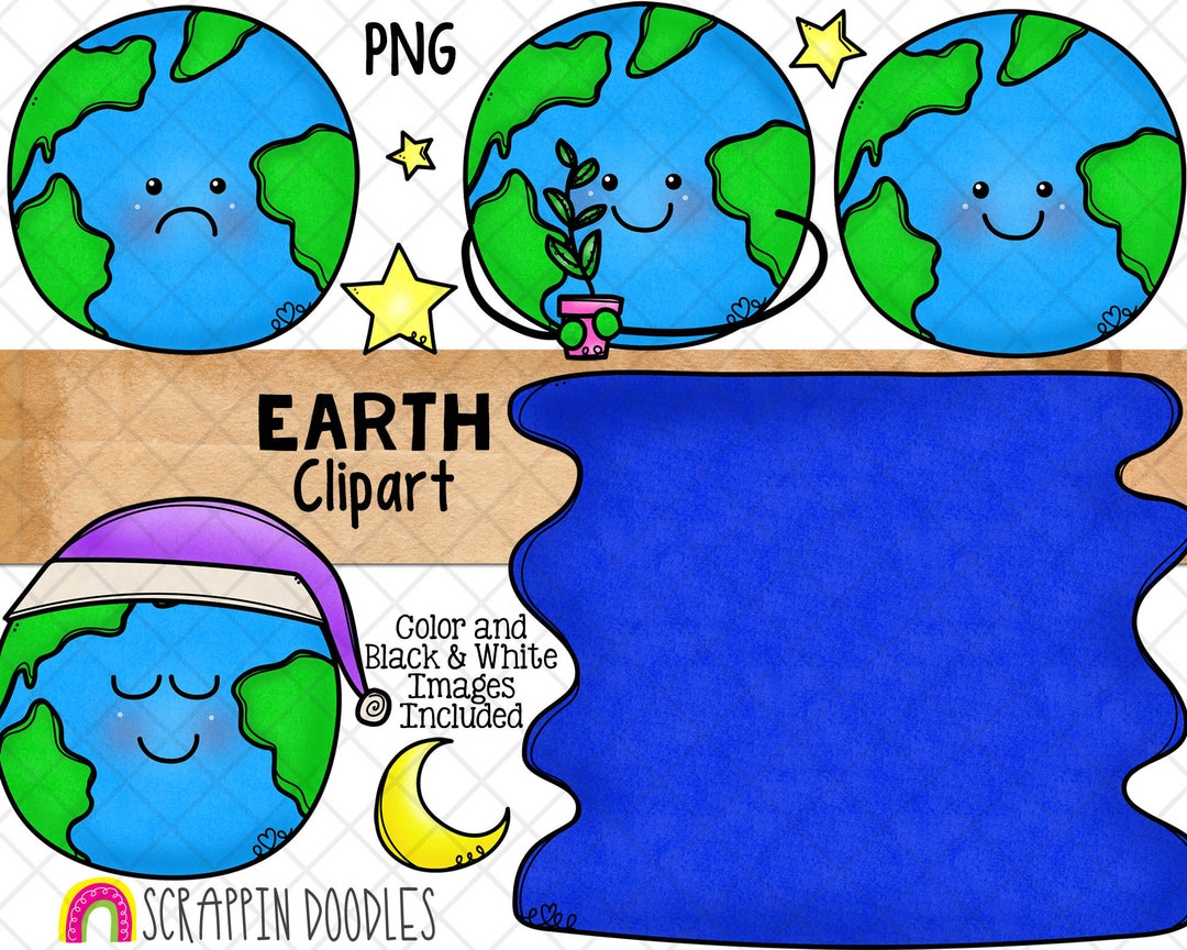 Earth Clipart - Commercial Use Earth Day Clip Art - Earthday Graphics ...