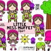 Little Miss Muffet Clip Art - Nursery Rhyme Clipart - Kids Story ...