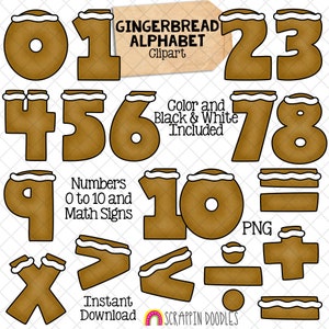 Gingerbread Alphabet Clipart - Ginger Bread Cookie Letters Clip Art ...