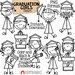 Graduation Clipart - Doodle Girls Graduating - School Clip Art ...
