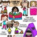 Graduation Clipart - Doodle Boys Graduating - School Clipart - Diploma ...
