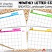 UNDATED Landscape Calendar Printable and Digital Monthly Calendar ...