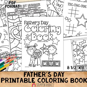 Father's Day Coloring and Activity Book - Kids Coloring Pages ...