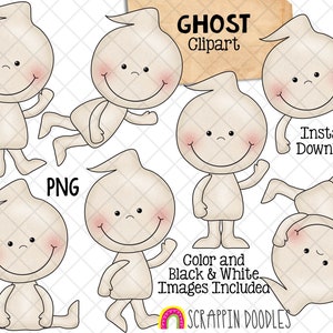 Ghost Clipart - Ghost PNG - Halloween Graphics - Commercial Use ...