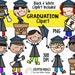 Graduation Clipart Doodle Boys Graduation School Clipart - Etsy