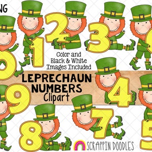Leprechaun Clip Art Bundle - St Patrick's Day School Leprechauns - Pot ...