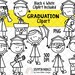 Graduation Clipart Doodle Boys Graduation School Clipart - Etsy
