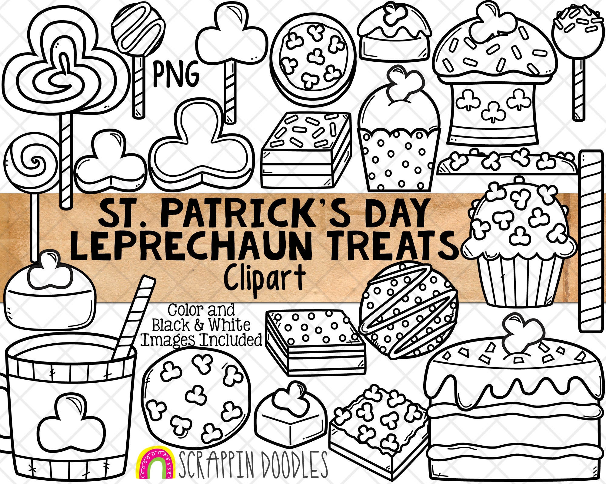 St. Patrick's Day Clipart - Leprechaun Treats - St Patricks Day Party ...