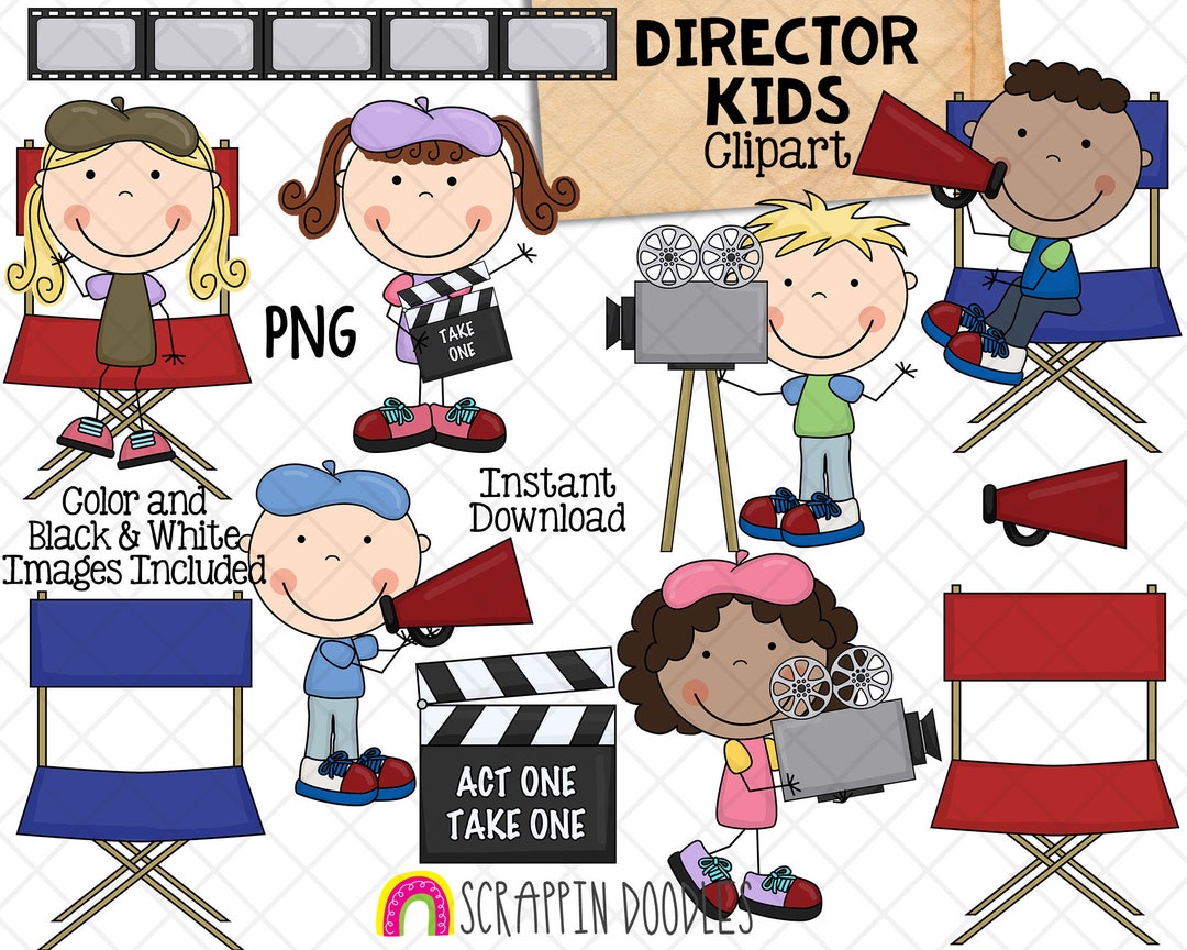 Director Kids Clip Art - Movie Directors Chair - Filming Movies ...