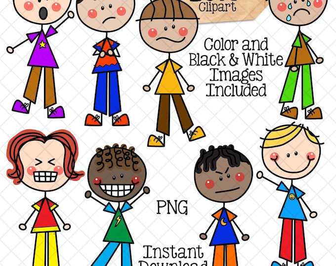 Monster Clipart, Emotion Clipart, Face Clipart, Behavior Clipart, Happy ...