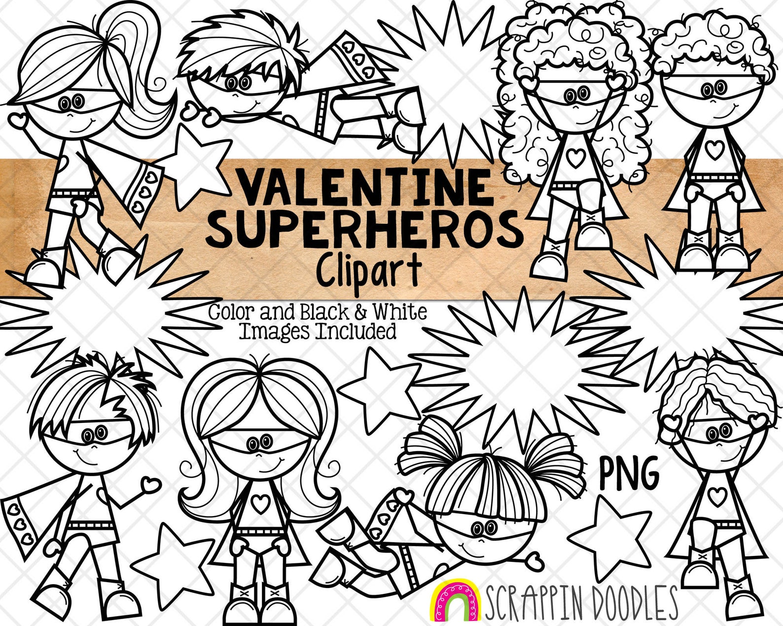 Valentine's Day Clipart Superhero Clip Art Love Superheros Commercial ...