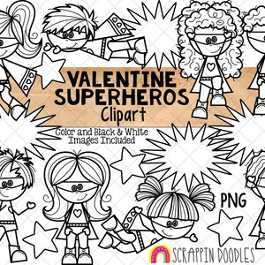 Valentine's Day Clipart - Superhero Clip Art - Love Superheros ...