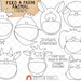 Feed A Farm Animal Clipart - Feeding Open Mouth Animals - Goat - Cow ...