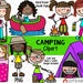 Camping Clipart Doodle Boys Camping Backpacking Clipart - Etsy
