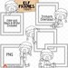 Elf Frames Clip Art - Christmas Elves Posing - Standing - Sitting ...