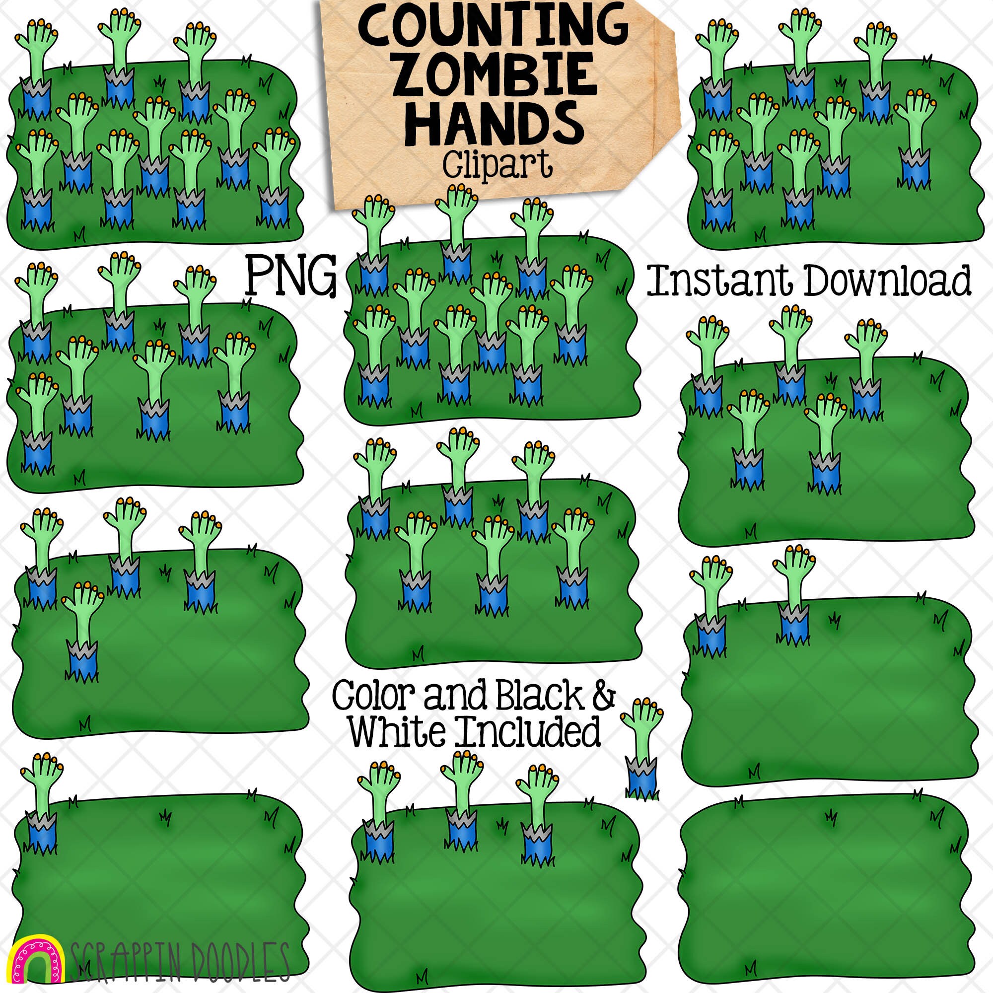 Halloween Counting Clipart Bundle - Bats - Skeleton Bones - Eyeballs ...
