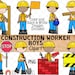 Construction Worker Clipart - Boys Doing Construction - Brick Layer ...