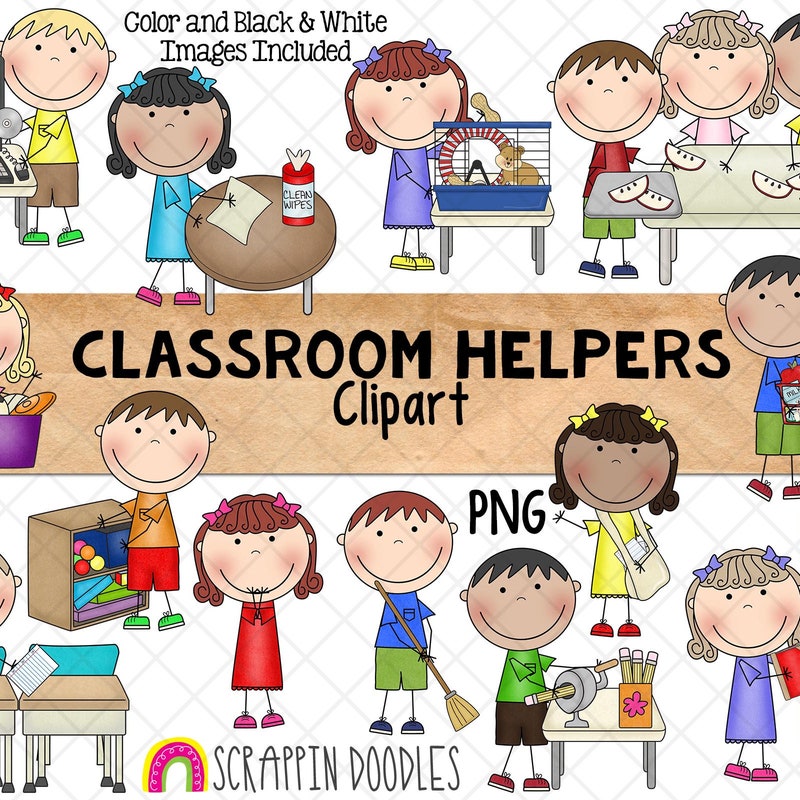 Classroom Helper Clipart - Etsy
