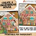Gingerbread House Craft Printable Christmas Paper Craft Kids ...