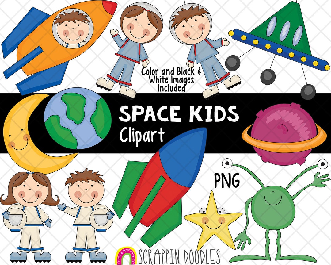 Space Clipart - Outerspace Clipart - Astronaut Clipart - Alien Clipart ...